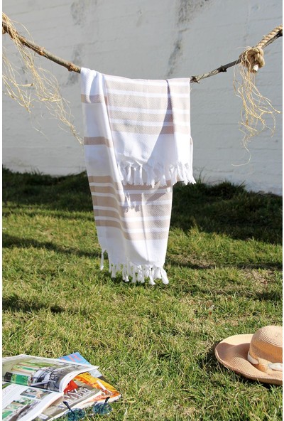 Baveno Pamuklu 100 x 180 cm Peştemal Plaj Havlusu Jakarlı