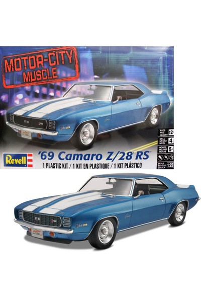 Revell Maket Model Kit 69 Camaro Z-28 Rs 17457 Revell Maket Model Kit 69 Camaro Z-28 Rs 17457