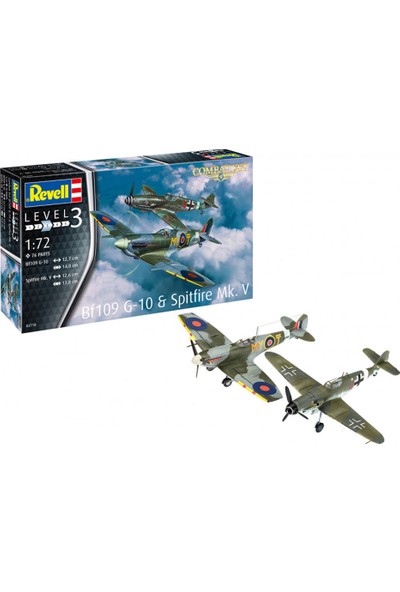 Revell Maket Model Kit Combat Set Spitfire 03710 Revell Maket Model Kit Combat Set Spitfire 03710