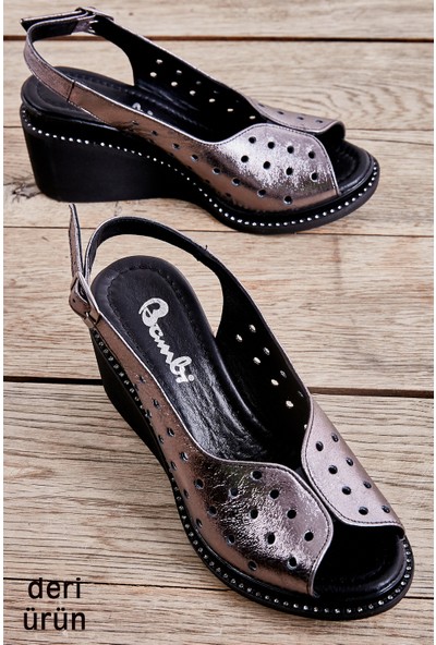 Bambi̇ Platin Kadın Açık Ayakkabı L0501400603