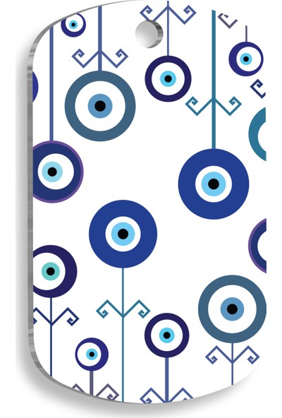 Pet Tag Art Nazar Boncuğu Desenli Kedi Köpek Künyesi Pet Tag Art Nazar Boncuğu Desenli Kedi Köpek Künyesi