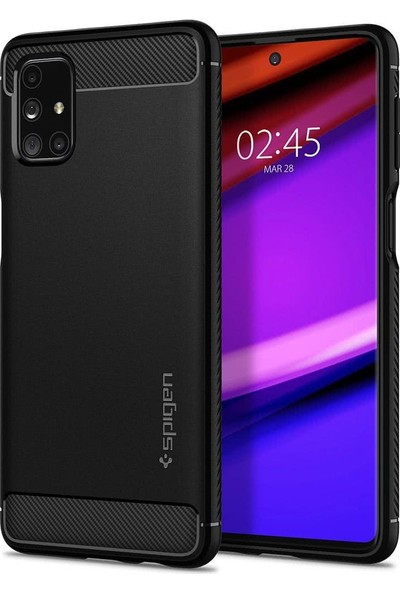 Spigen Samsung Galaxy M31s Kılıf Rugged Armor Matte Black - ACS01459 Spigen Samsung Galaxy M31s Kılıf Rugged Armor Matte Black - ACS01459