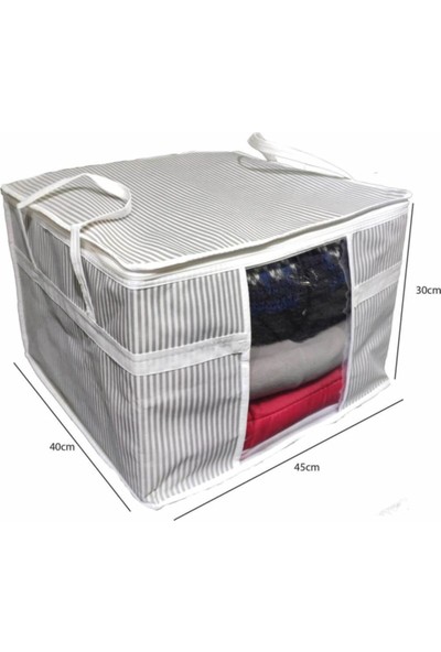 Alas Pencereli Kazak Hurcu - Gri - Beyaz