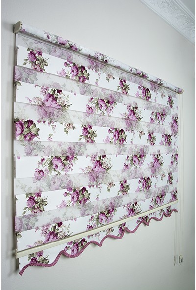 Ustaoğlu Zebra Brillant Gül Kurusu Çiçekli Bambu Zebra Perde Ustaoğlu Zebra Brillant Gül Kurusu Çiçekli Bambu Zebra Perde