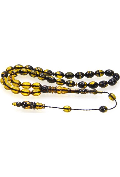 Mia Pia Store Sistemli Arpa Kesim Sıkma Kehribar Tesbih TH-042