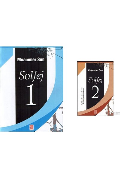 Solfej Seti 1. ve 2. Kitabı - Muammer Sun Solfej Seti 1. ve 2. Kitabı - Muammer Sun