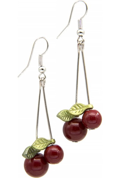 Hayalevi Consept Ikili Kırmızı Kiraz Küpe