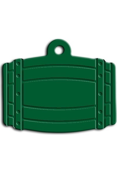 Pet Tag Art Fıçı Köpek Künyesi Yeşil