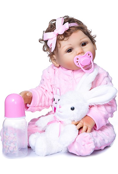 47 cm Silikon Gerçekçi Oyuncak Bebek (Yurt Dışından)