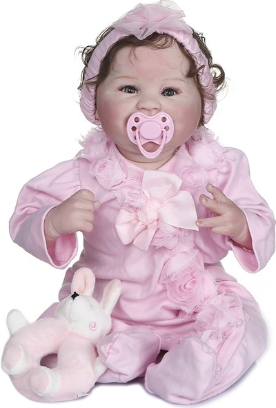 Buyfun 550 mm Silikon Pp Pamuk Rebirth Bebek Oyuncak Gerçekçi