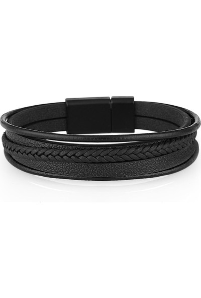 Noon Erkek Deri Çoklu Bileklik NN11132-1232-B