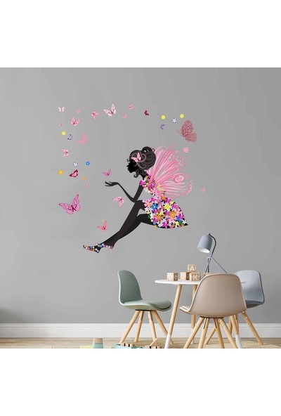 Kt Decoration Kelebeklere Fısıldamak Kız Çocuk Duvar Sticker Seti Kt Decoration Kelebeklere Fısıldamak Kız Çocuk Duvar Sticker Seti