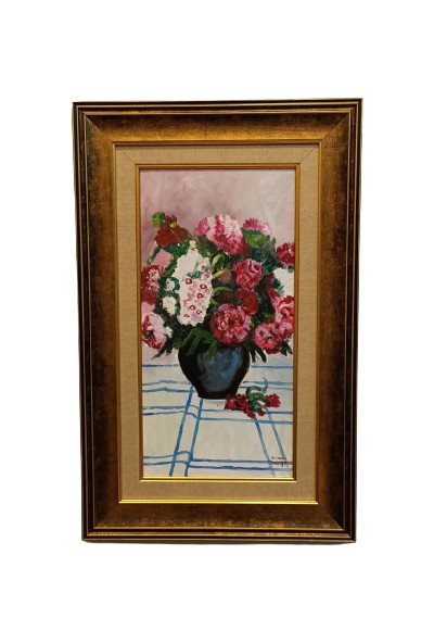 Marmara Sanat Evi 20*40 Iç Ölçü 35*55 Dış Ölçülü,çerçeveli ve Çerçeve Paspartulu Orjınal Yağlı Boya Tablo