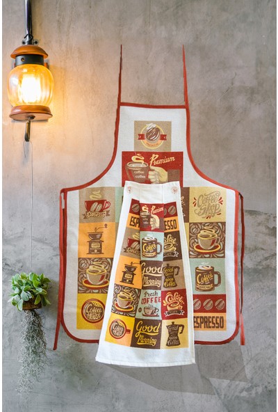 Dux Concept Havlulu Muşambalı Su Geçirmez Mutfak Önlüğü