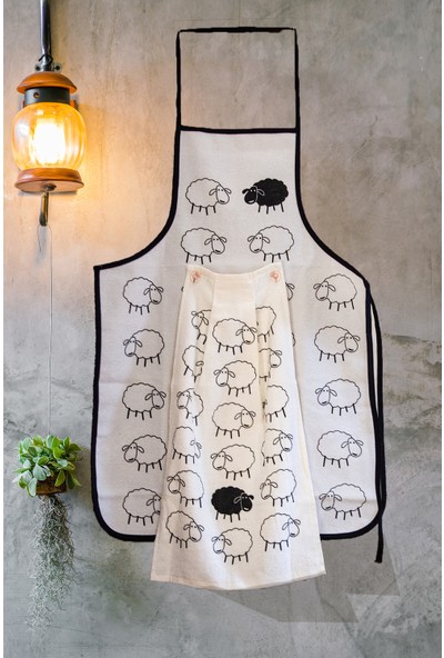 Dux Concept Havlulu Muşambalı Su Geçirmez Mutfak Önlüğü