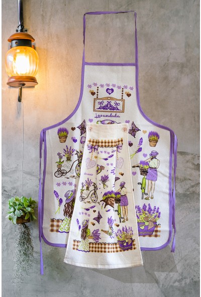 Dux Concept Havlulu Muşambalı Su Geçirmez Mutfak Önlüğü