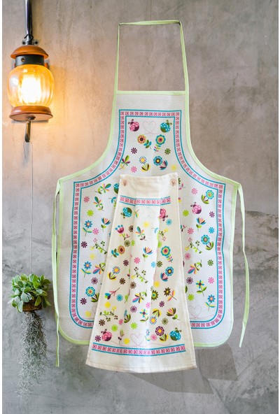 Dux Concept Havlulu Muşambalı Su Geçirmez Mutfak Önlüğü