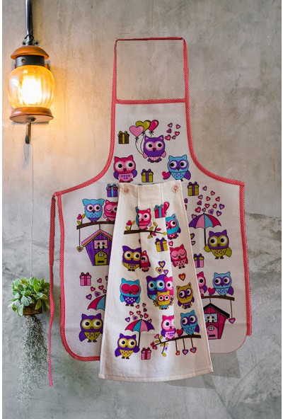 Dux Concept Havlulu Muşambalı Su Geçirmez Mutfak Önlüğü