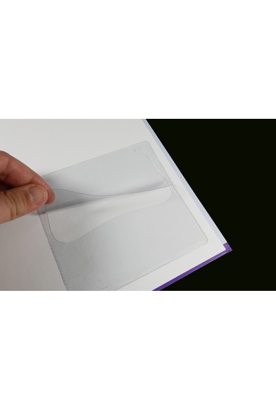 Denge Arkası Yapışkankı Plastik Şeffaf CD Zarfı 13 x 13 cm 100 Adet