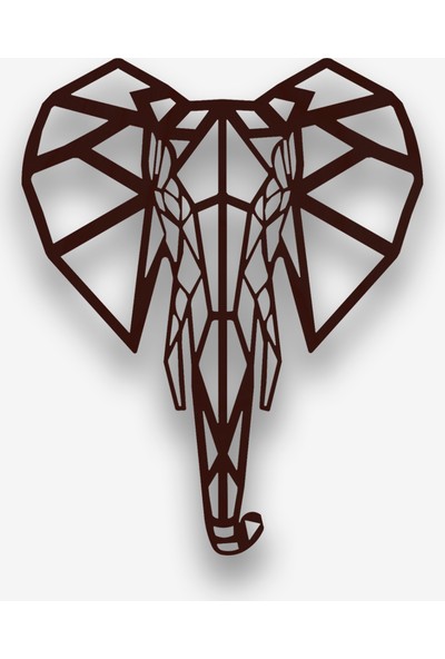 Tufetto Origami Fil Ahşap Duvar Aksesuarı