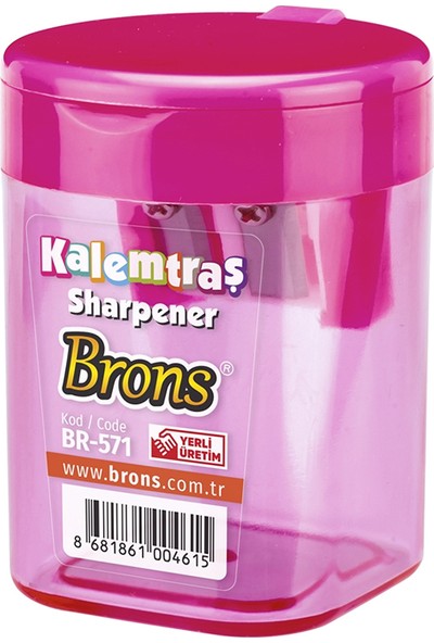 Brons BR-571 Silindir Hazneli Kalemtraş Brons BR-571 Silindir Hazneli Kalemtraş