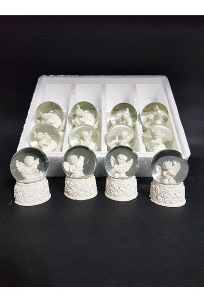 Bbc Mini Cam Kar Küresi Içinde Melek-Melek Küre Bbc Mini Cam Kar Küresi Içinde Melek-Melek Küre