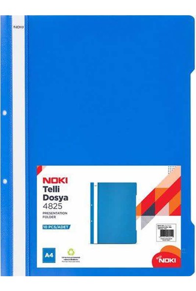 Noki 4825-130 Xl Telli Dosya Mavi 25'li