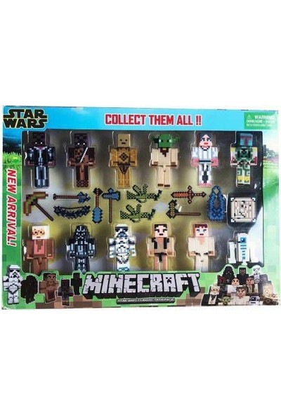 Minecraft 23 Parça Aksesuarlı - Yeni Star Wars Serisi Minecraft 23 Parça Aksesuarlı - Yeni Star Wars Serisi