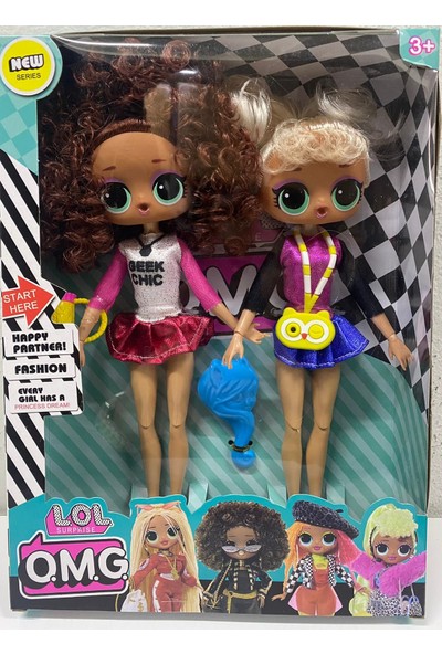 Lol Gerçek Saçlı 2'li Lol Bebek Omg Sonsuz Hareketli 26 Cm.