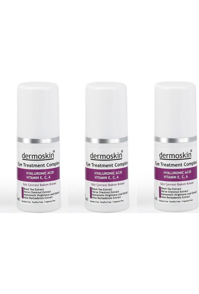 Dermoskin Göz Çevresi Bakım Kremi 3x15 ml Dermoskin Göz Çevresi Bakım Kremi 3x15 ml