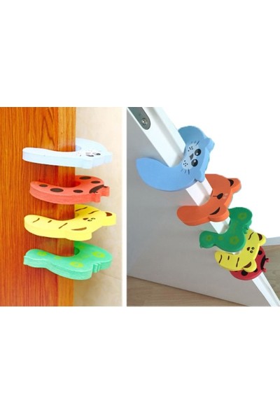 Senastore Çocuk Bebek Koruyucu Kapı Stoperi 4 Lü Set Her Boyut Kapıya Uygun