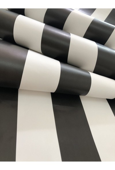 Fncconcept Siyah Beyaz Çizgili Duvar Kağıdı + Tutkal Fncconcept Siyah Beyaz Çizgili Duvar Kağıdı + Tutkal