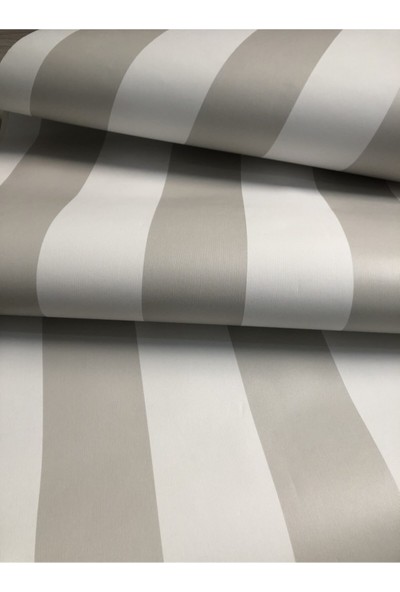 Fncconcept Gri Beyaz Çizgili Duvar Kağıdı + Tutkal