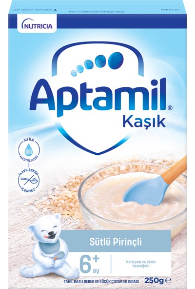 Aptamil Sütlü Pirinçli Tahıl Bazlı Kaşık Maması 250 g 6-36 Ay