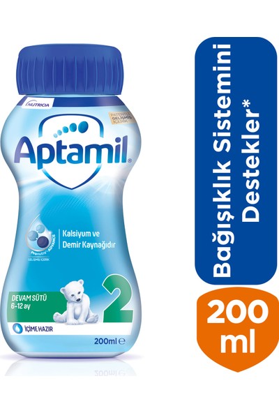 Aptamil 2 Devam Sütü İçime Hazır 200 ml 6-12 Ay