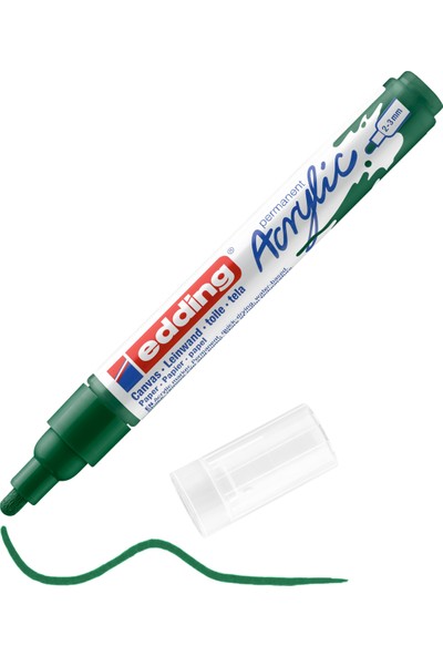 Edding 5100 Orta Uçlu Akrilik Markör - Yosun Yeşili - 2-3 Mm’Lik Yuvarlak Uç Edding 5100 Orta Uçlu Akrilik Markör - Yosun Yeşili - 2-3 Mm’Lik Yuvarlak Uç