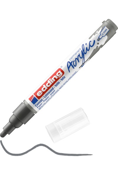 Edding 5100 Orta Uçlu Akrilik Markör - Antrasit - 2-3 Mm’Lik Yuvarlak Uç Edding 5100 Orta Uçlu Akrilik Markör - Antrasit - 2-3 Mm’Lik Yuvarlak Uç
