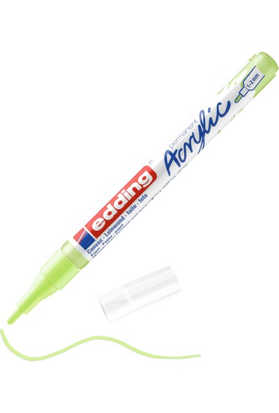 Edding 5300 İnce Uçlu Akrilik Markör - Pastel-Yeşil - 1-2 Mm’Lik İnce Yuvarlak Uç Edding 5300 İnce Uçlu Akrilik Markör - Pastel-Yeşil - 1-2 Mm’Lik İnce Yuvarlak Uç