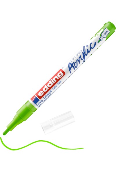 Edding 5300 İnce Uçlu Akrilik Markör - Sarı-Yeşil - 1-2 Mm’Lik İnce Yuvarlak Uç Edding 5300 İnce Uçlu Akrilik Markör - Sarı-Yeşil - 1-2 Mm’Lik İnce Yuvarlak Uç