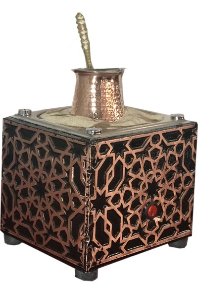 Maraton Bakır Elektrikli Ev Tipi Kumda Kahve Makinesi