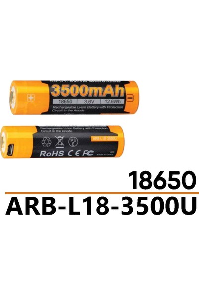 Fenix ARB-L18-3500 Mah USB Şarjlı Pil