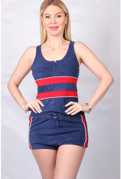 Sude Ayldz Havlu Plaj Şort Takım Cn-11