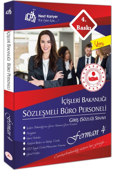 Next Kariyer Yayınları Içişleri Bakanlığı Sözleşmeli Büro Personeli Giriş (Sözlü) Sınavı Ferman 3 Next Kariyer Yayınları Içişleri Bakanlığı Sözleşmeli Büro Personeli Giriş (Sözlü) Sınavı Ferman 3