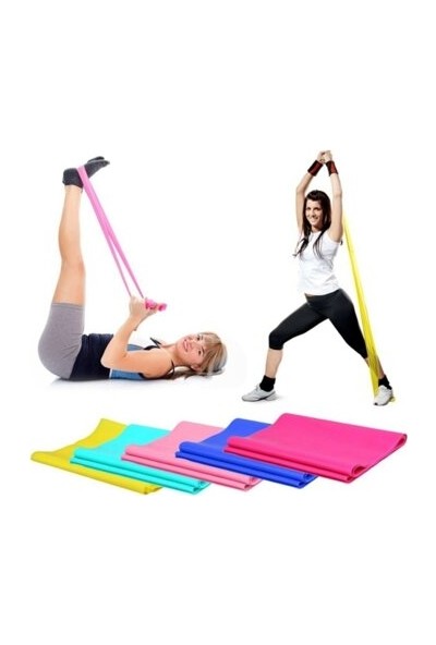 Turkish A2Z Pilates Bandı Plates Egzersiz Direnç Lastiği 119 cm x 14.7 cm