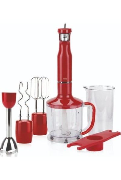 Raks Hot Mix 1700 W Blender Seti Kırmızı Raks Hot Mix 1700 W Blender Seti Kırmızı