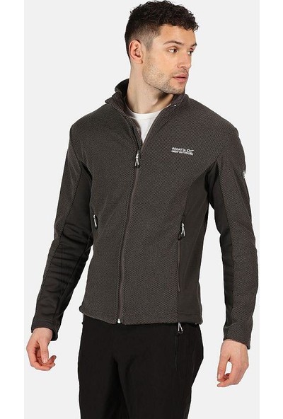 Regatta Mens Highton Zip Fleece Erkek Ceket RMA415 Gri Regatta Mens Highton Zip Fleece Erkek Ceket RMA415 Gri