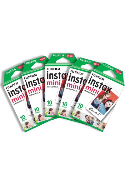 Instax Mini 10'lu Film 5'li Set 50 Poz