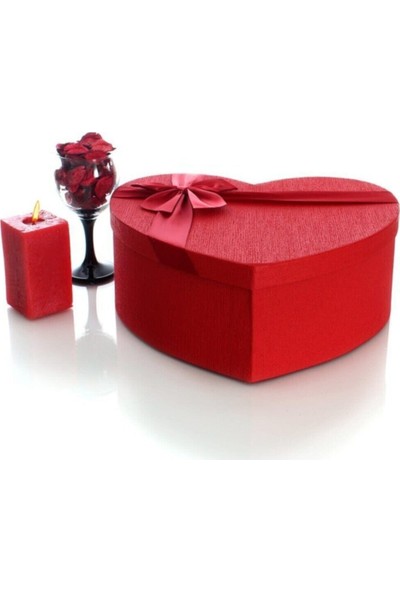 Buldubuldu Kırmızı Kalpli Fiyonklu Büyük Kutu Buldubuldu Kırmızı Kalpli Fiyonklu Büyük Kutu