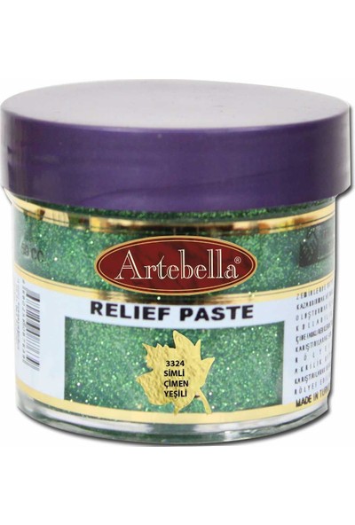 Artebella Rölyef Pasta Simli 50 cc Çimen Yeşili Artebella Rölyef Pasta Simli 50 cc Çimen Yeşili