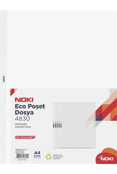 Noki Eco Poşet Dosya 100'lü